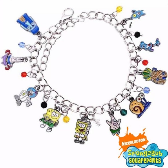 Deja Vu Kreations | Jewelry | Spongebob Squarepants Charm Bracelet ...